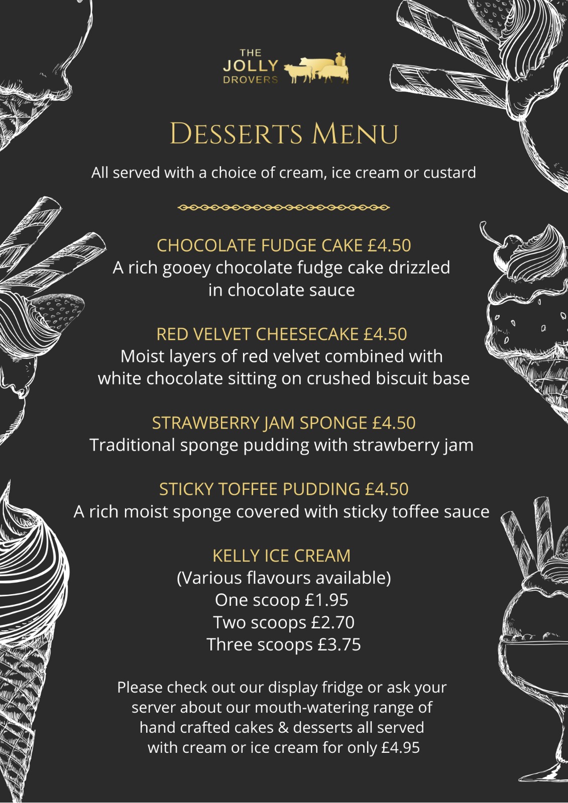 Dessert Menu Special Offers Item