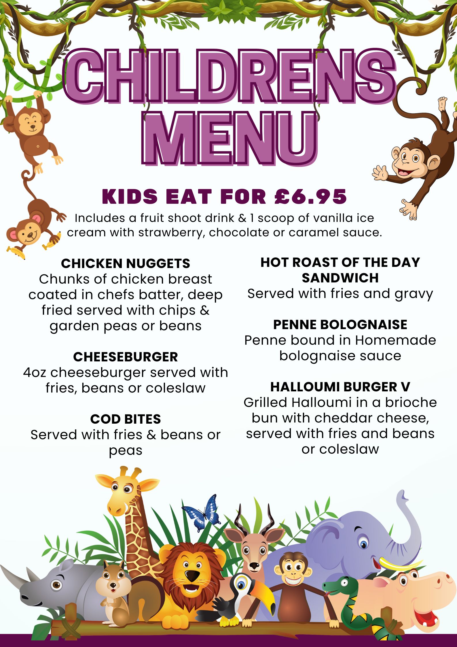 Kids Menu | jollymenus